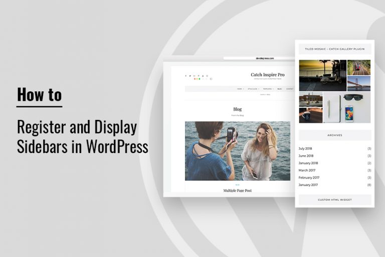 How to Register & Display Sidebars in WordPress - DevotePress