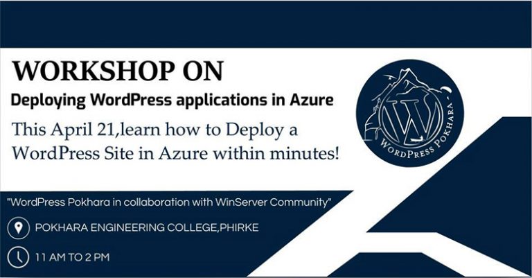 Workshop on Deploying WordPress Applications in Azure | WordPress Pokhara