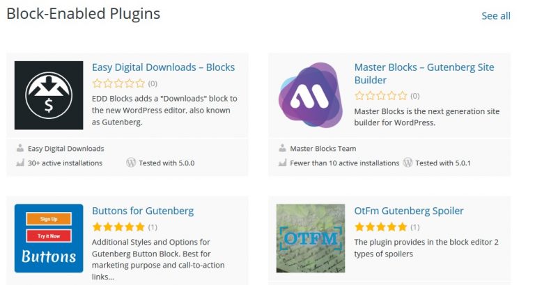 New Block-Enabled Plugins Section in WordPress Plugin Repo - DevotePress