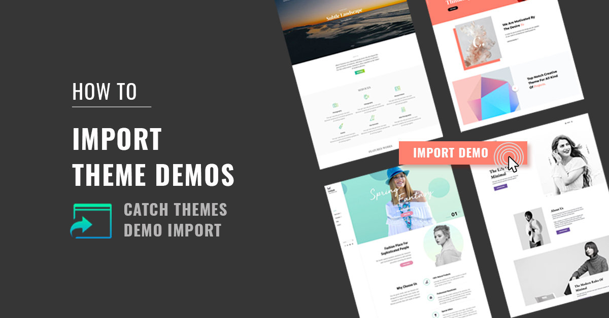 How to Import Theme Demos with Catch Themes Demo Import