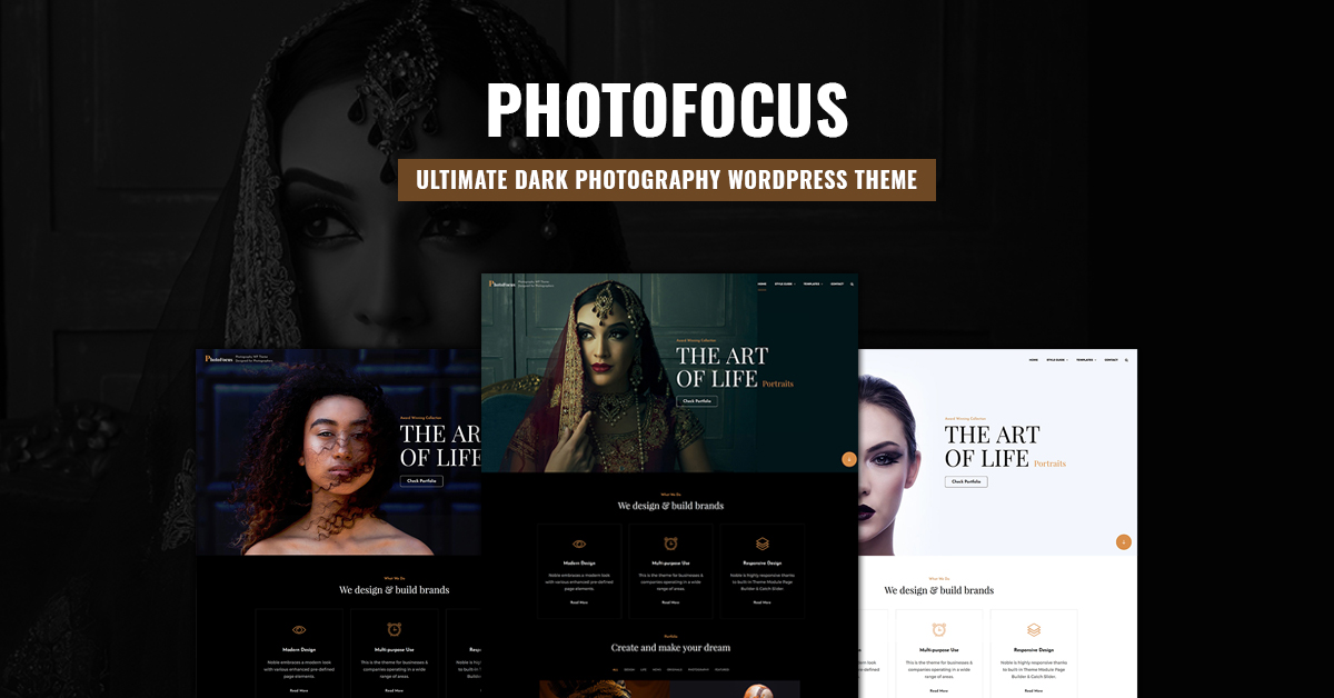 PhotoFocus, the Ultimate Dark Photography WordPress Theme for 2020