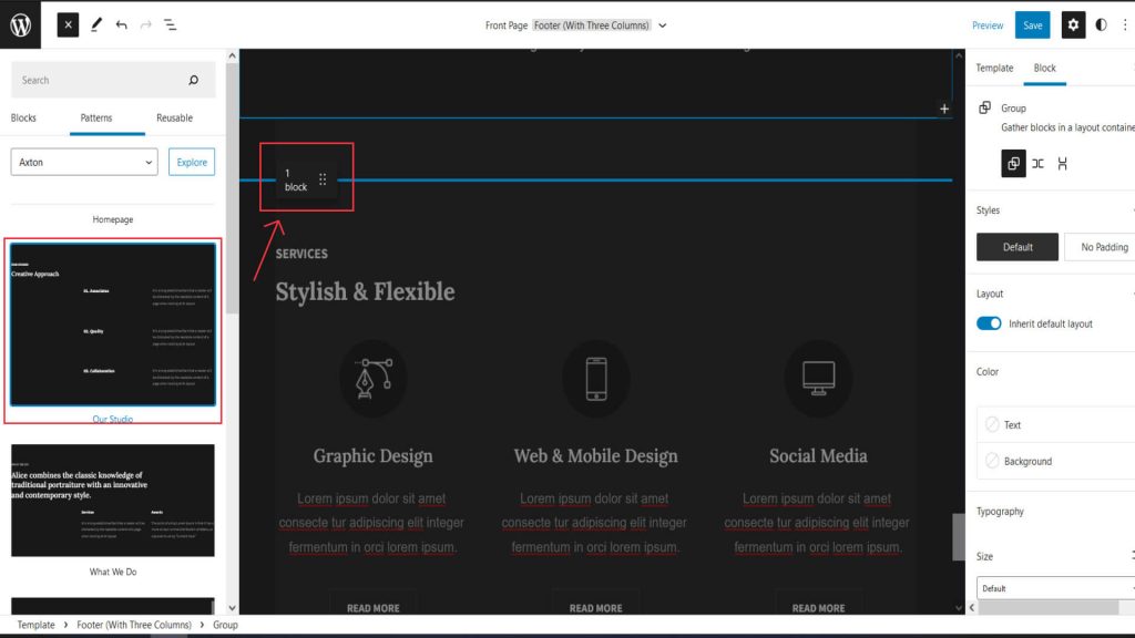 Axton: Minimalist Free Portfolio WordPress Block Theme For Full Site Editing - DevotePress