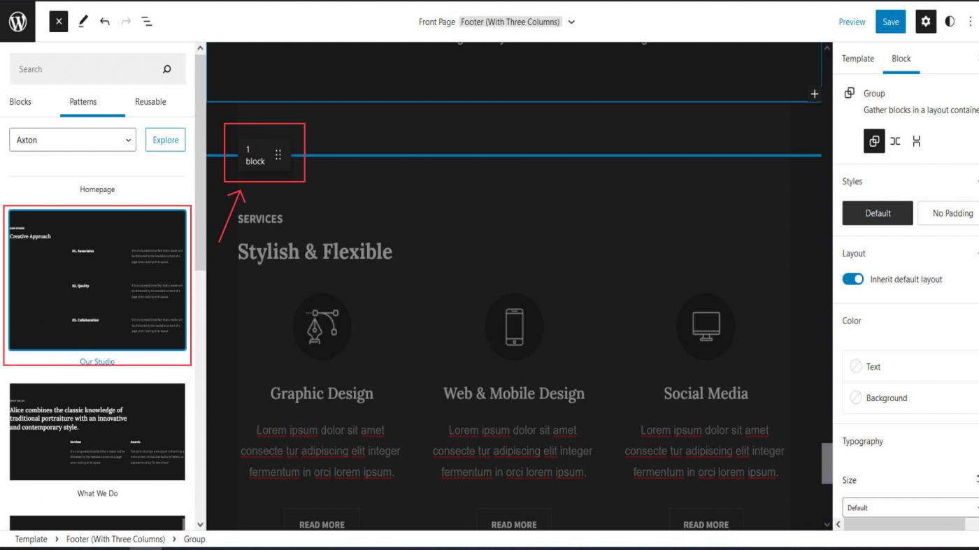Axton: Minimalist Free Portfolio WordPress Block Theme For Full Site Editing - DevotePress