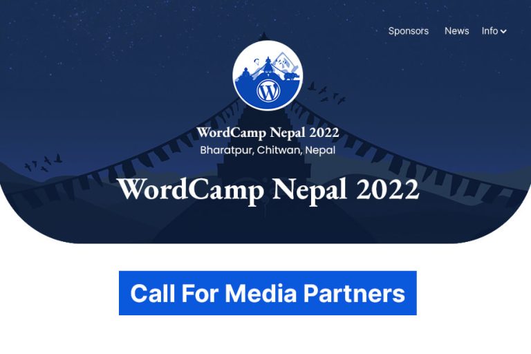 WordCamp Nepal 2022 - Call For Media Partners - DevotePress