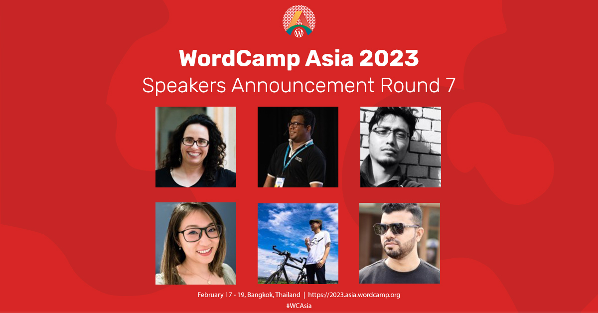 WordCamp Asia 2023 – Speakers Announcement Round 7